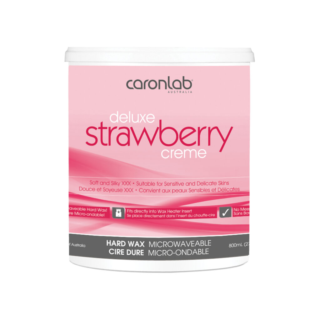 Caronlab Strawberry Creme Strip Wax 800ml - Spa Essentials