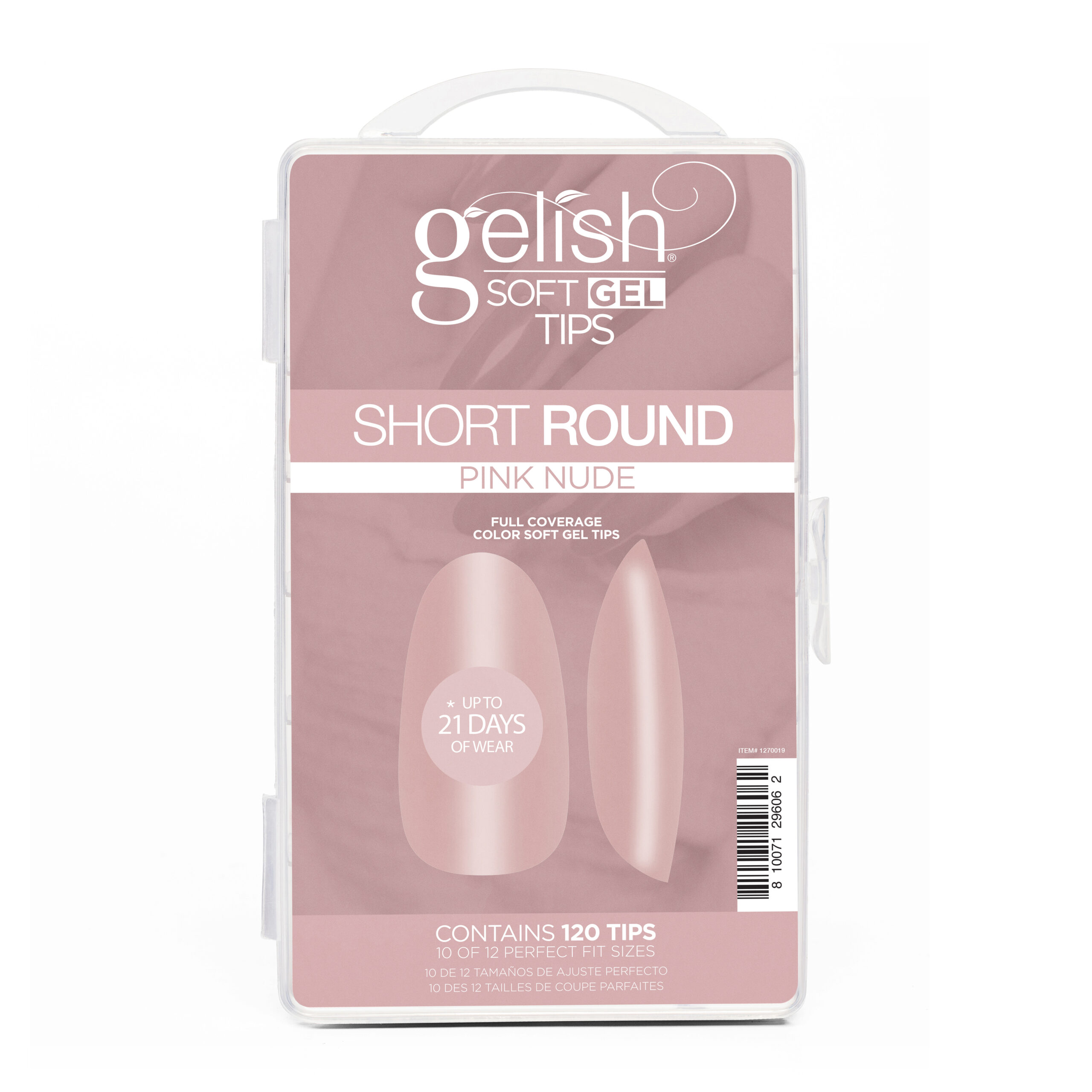 Soft Gel 120ct Short Round Pink nude tips - Spa Essentials
